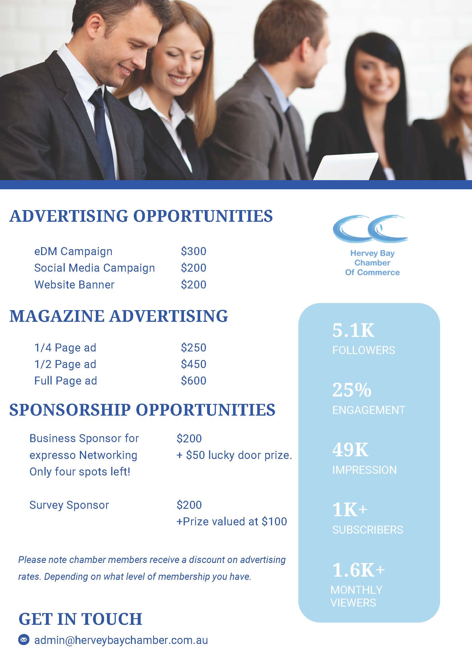 Advertising Opportunities - Hervey Bay Chamber of Commerce